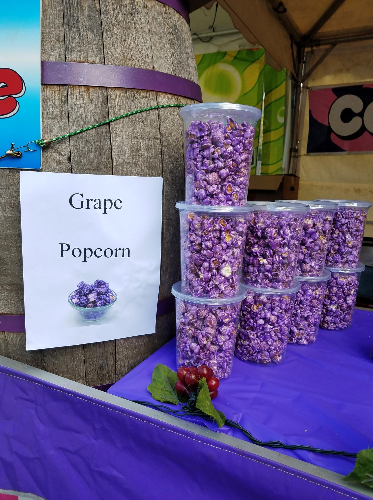 Grape Popcorn – Another World Bed and Breakfast